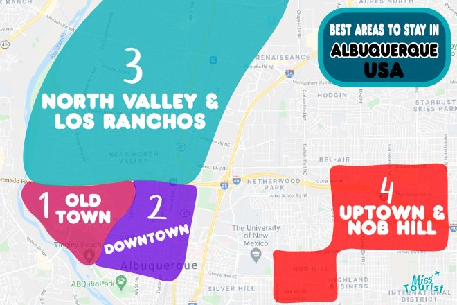 Where to Stay in Albuquerque ️ 4 Great Areas (+ a map!)