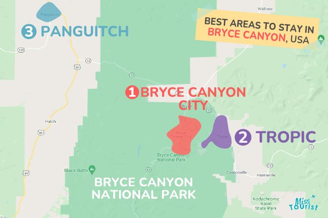 3 Areas Where to Stay in Bryce Canyon → with Prices!
