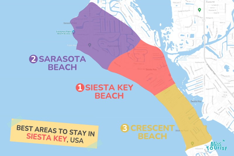 Best Places to Stay in Siesta Key - Top 3 Beaches