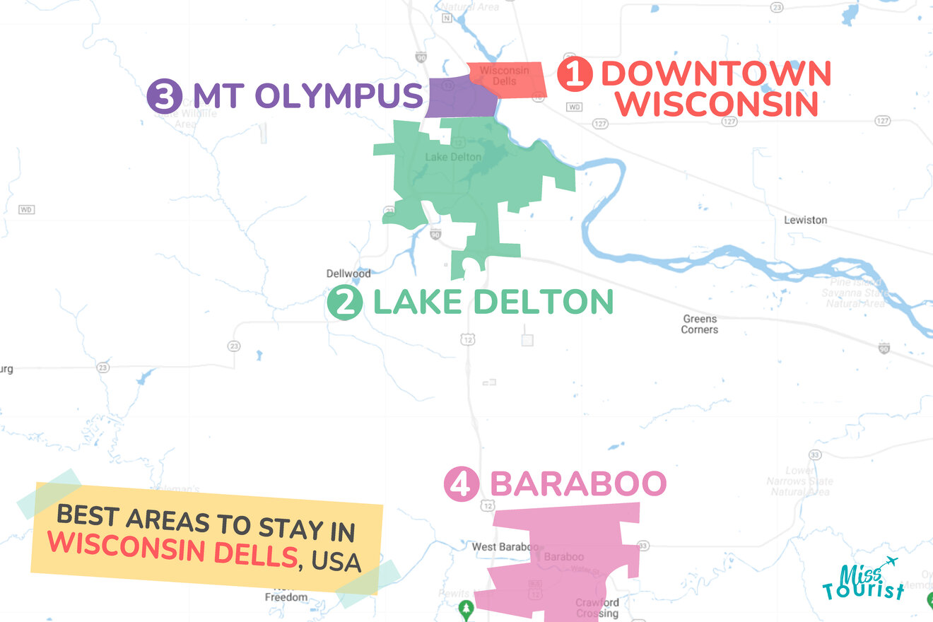 BEST place to Stay in Wisconsin Dells → 4 Areas & Hotels