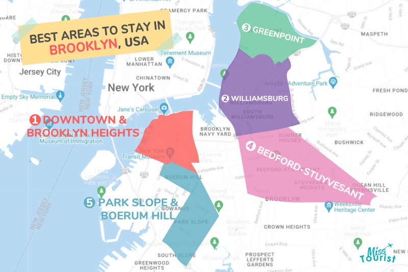 5 Areas Where to Stay in Brooklyn + Hotels with Free Parking