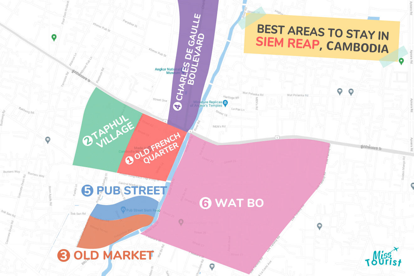 6 Areas Where to Stay in Siem Reap (+ Hotels near Angkor Wat!)