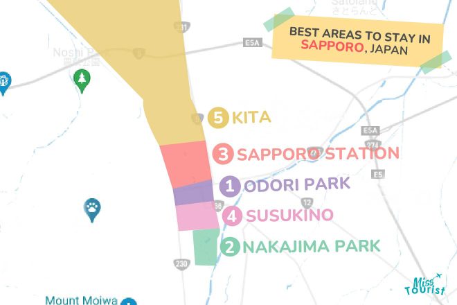 5 Top Areas Where to Stay in Sapporo + Unique Onsen Hotels