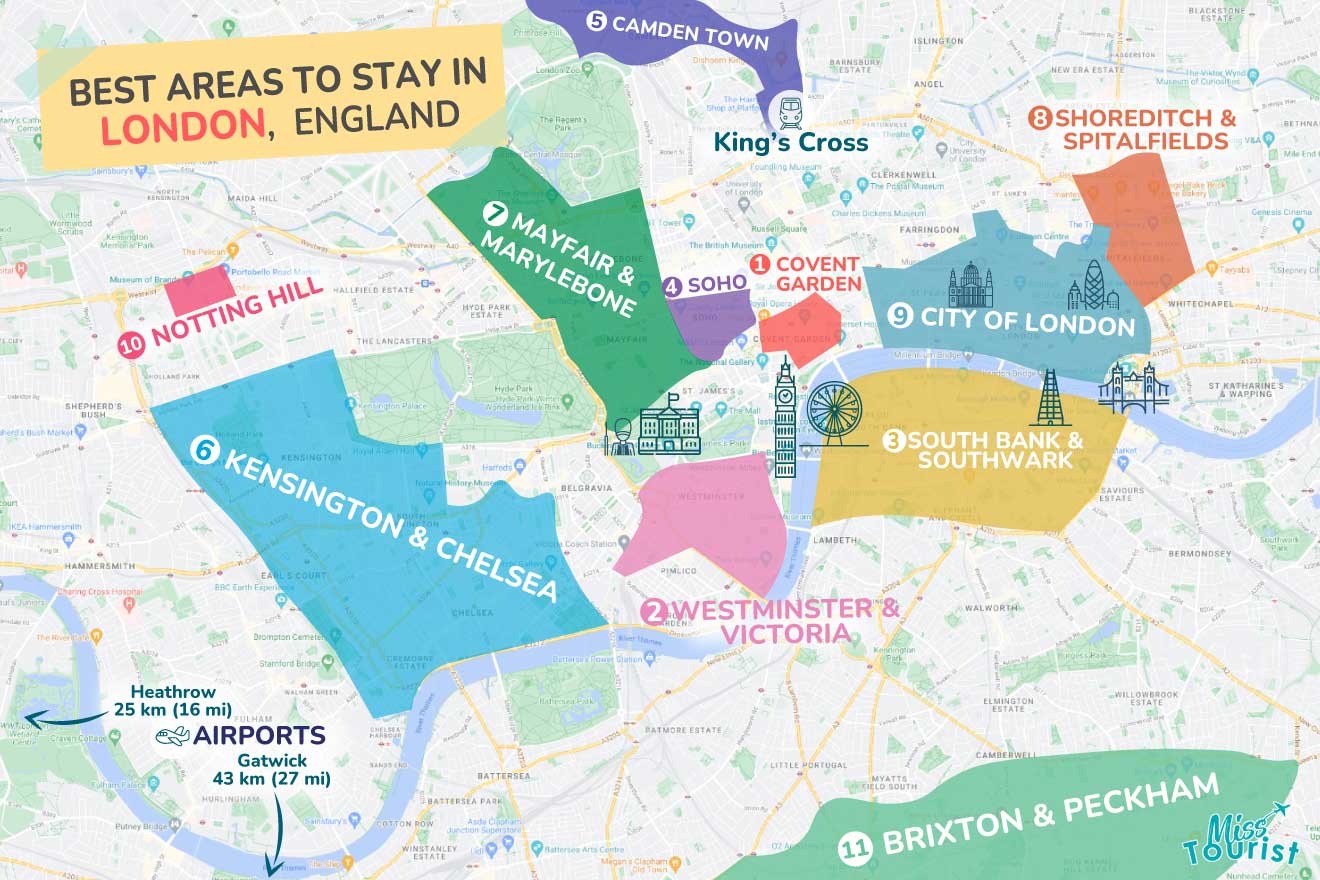 Where to Stay in London: 11 Areas+Hotels (by a Local!)