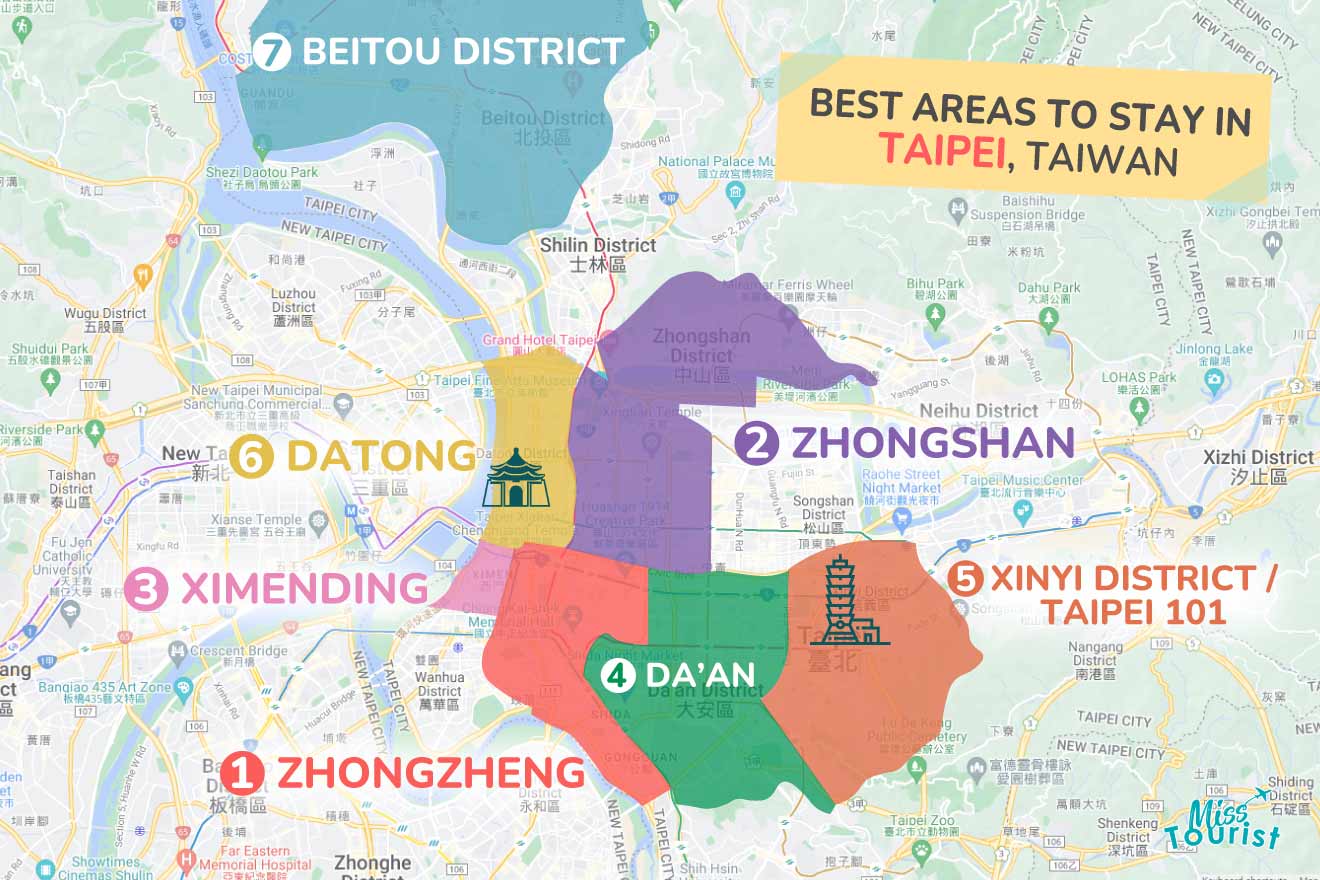 Where to Stay in Taipei → 7 BEST Areas in 2026 (w/Map)