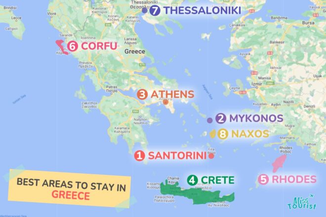 Where to Stay in Greece → 8 AMAZING Spots for Your Visit