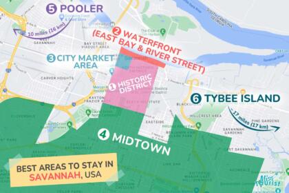 Top 4 Areas Where to Stay in Savannah, GA - HONEST GUIDE