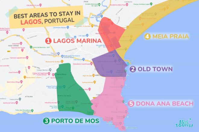 Wo übernachten in Lagos, Portugal: 5 Viertel und Hotels