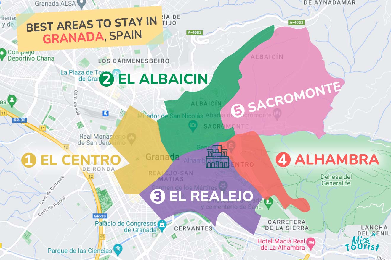 Where to Stay in Granada: 5 Incredible Areas & Top Hotels